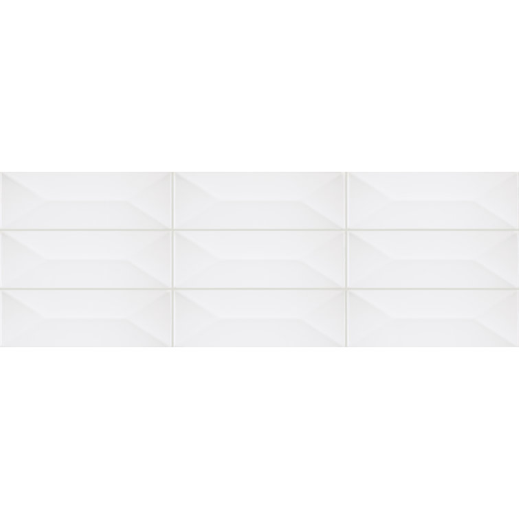 Daltile Mythology 4" x 12" Ceramic Wave Crest Wall Tile (22 PC per Carton) (8.36 SQFT per Carton ...
